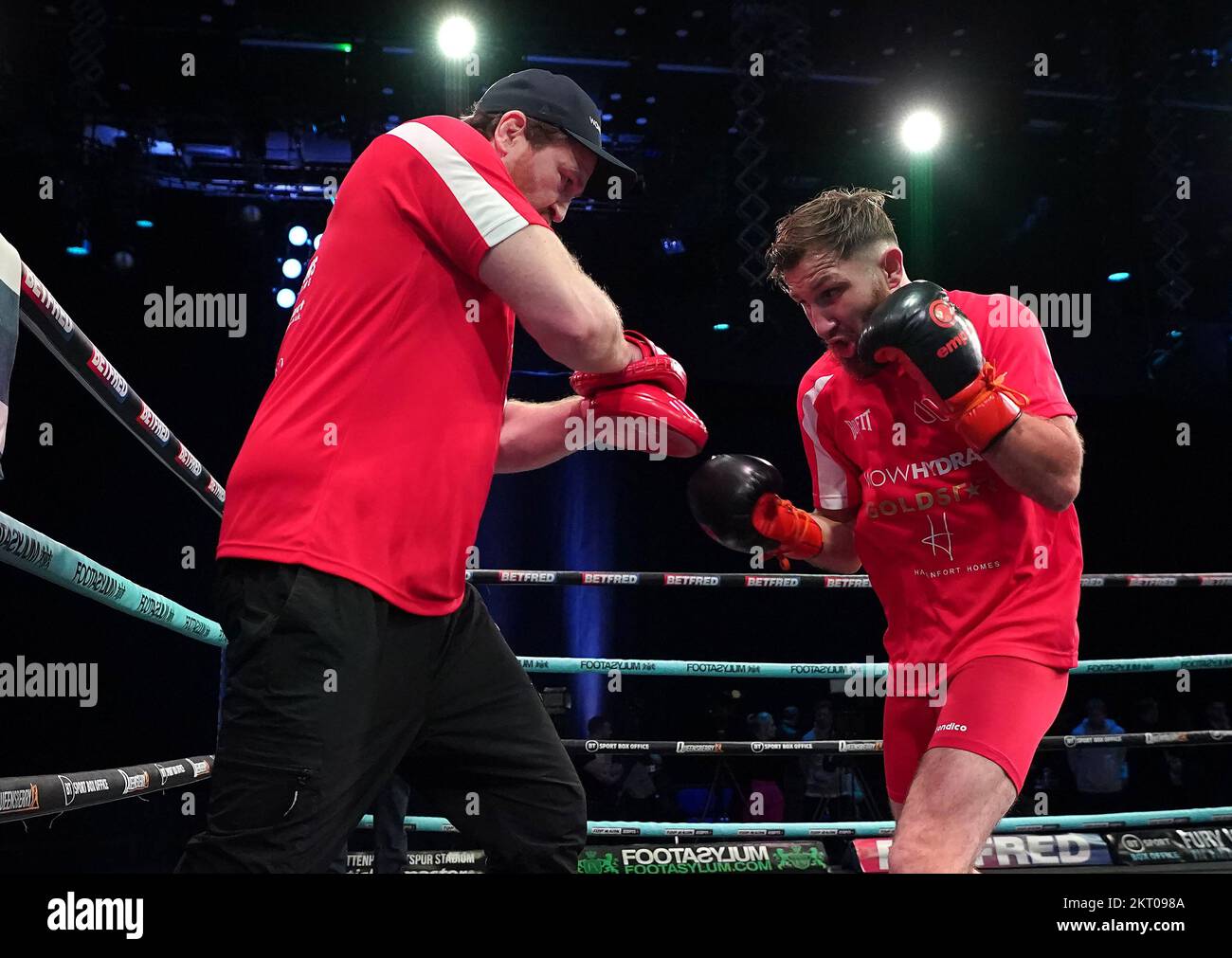 Isaac Lowe (right) during a media work out at BT Studios, Queen ...