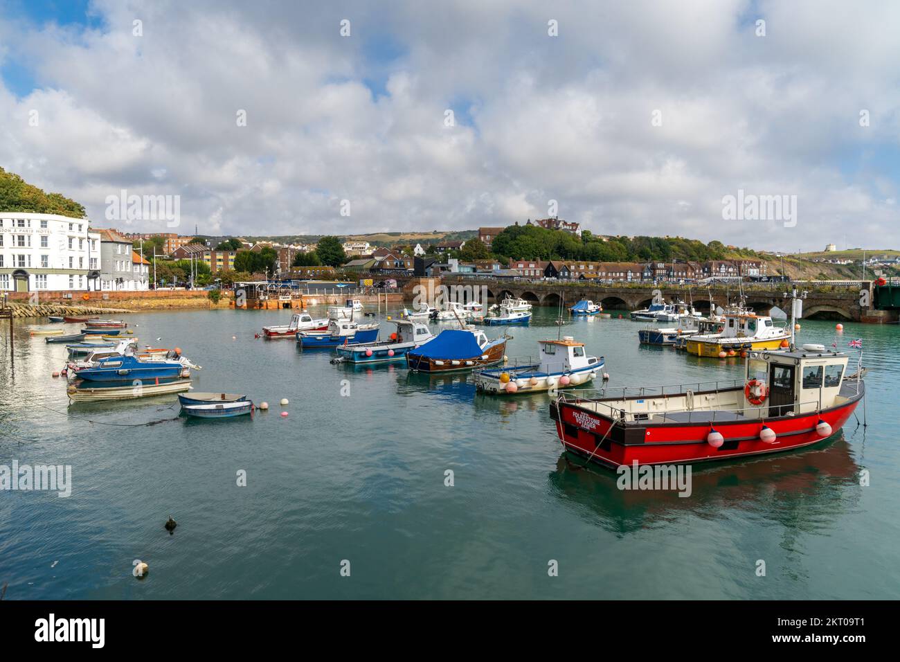 Folkestone, United Kingdom - 11 September, 2022: view of the Folkestone ... Folkestone, United Kingdom - 11 September, 2022: view of the Folkestone ...