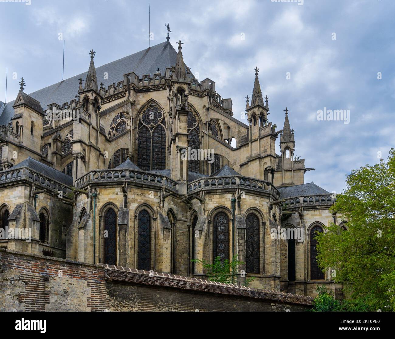 Gothic facade troyes cathedral hi-res stock photography and images - Alamy