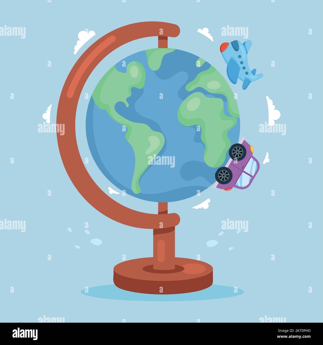 travel vacations with world map icons Stock Vector Image & Art - Alamy