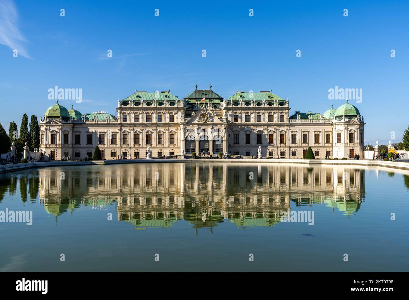 Vienna, Austria - 22 September, 2022: view of the Upper Belvedere ...