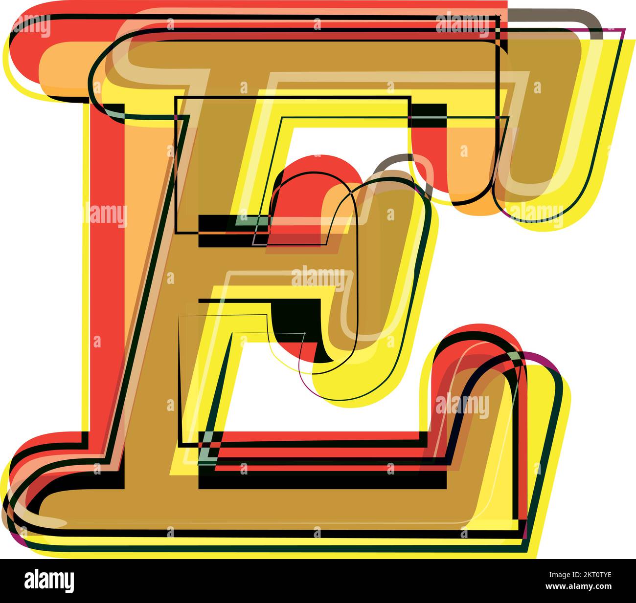 Abstract Colorful Letter E Vector illustration Stock Vector Image & Art ...