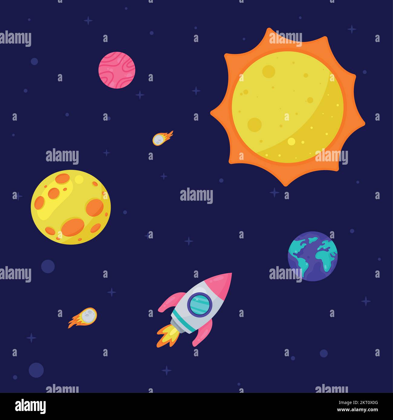 space outer scene universe icons Stock Vector Image & Art - Alamy