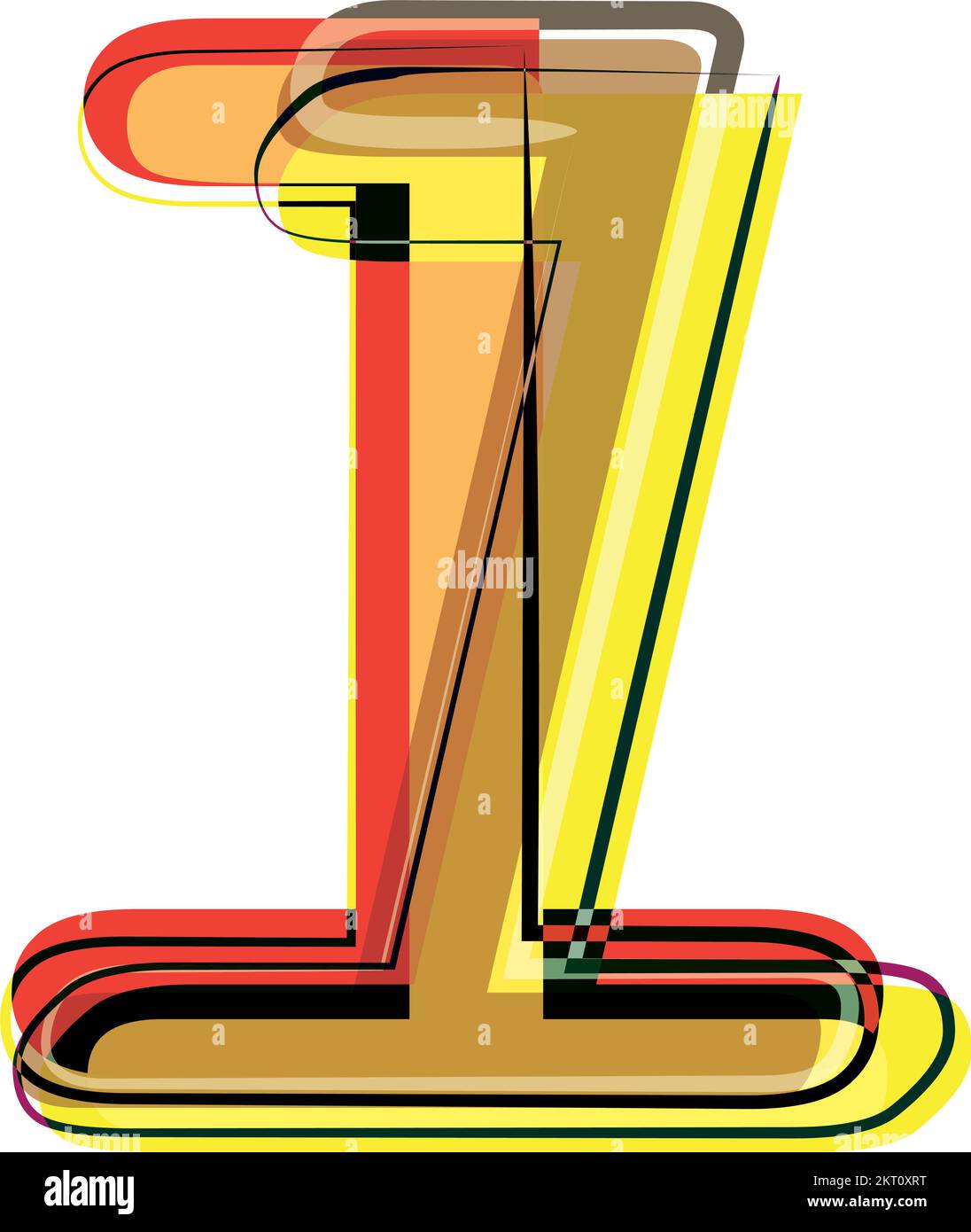 Abstract Colorful Letter l Vector illustration Stock Vector Image & Art ...