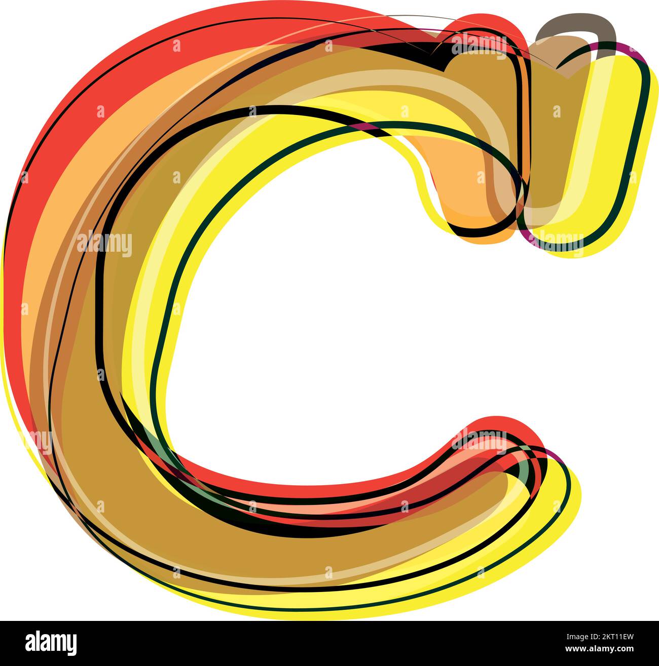 Letter c uppercase Stock Vector Images - Alamy