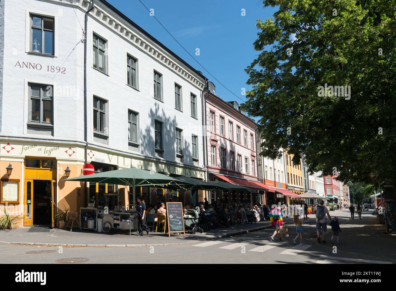 Olaf Ryes plass, place, grunerlokka, oslo, norway Stock Photo - Alamy