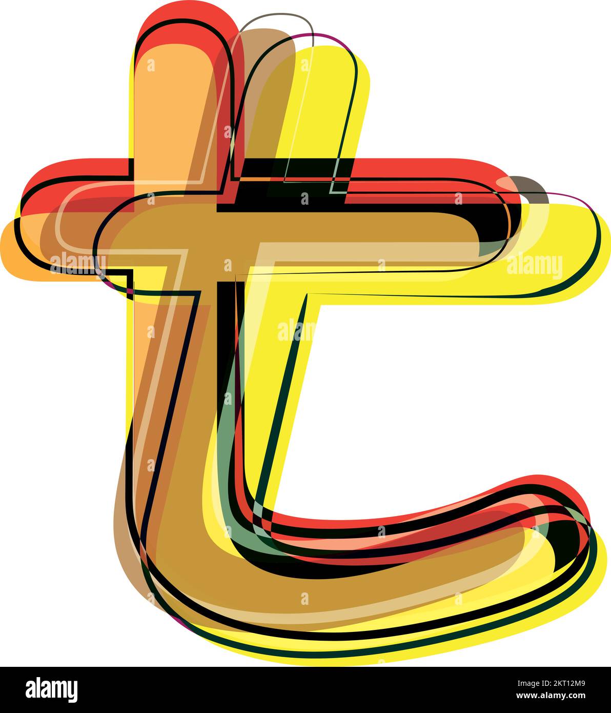 Painting with letter t Stock Vector Images - Alamy
