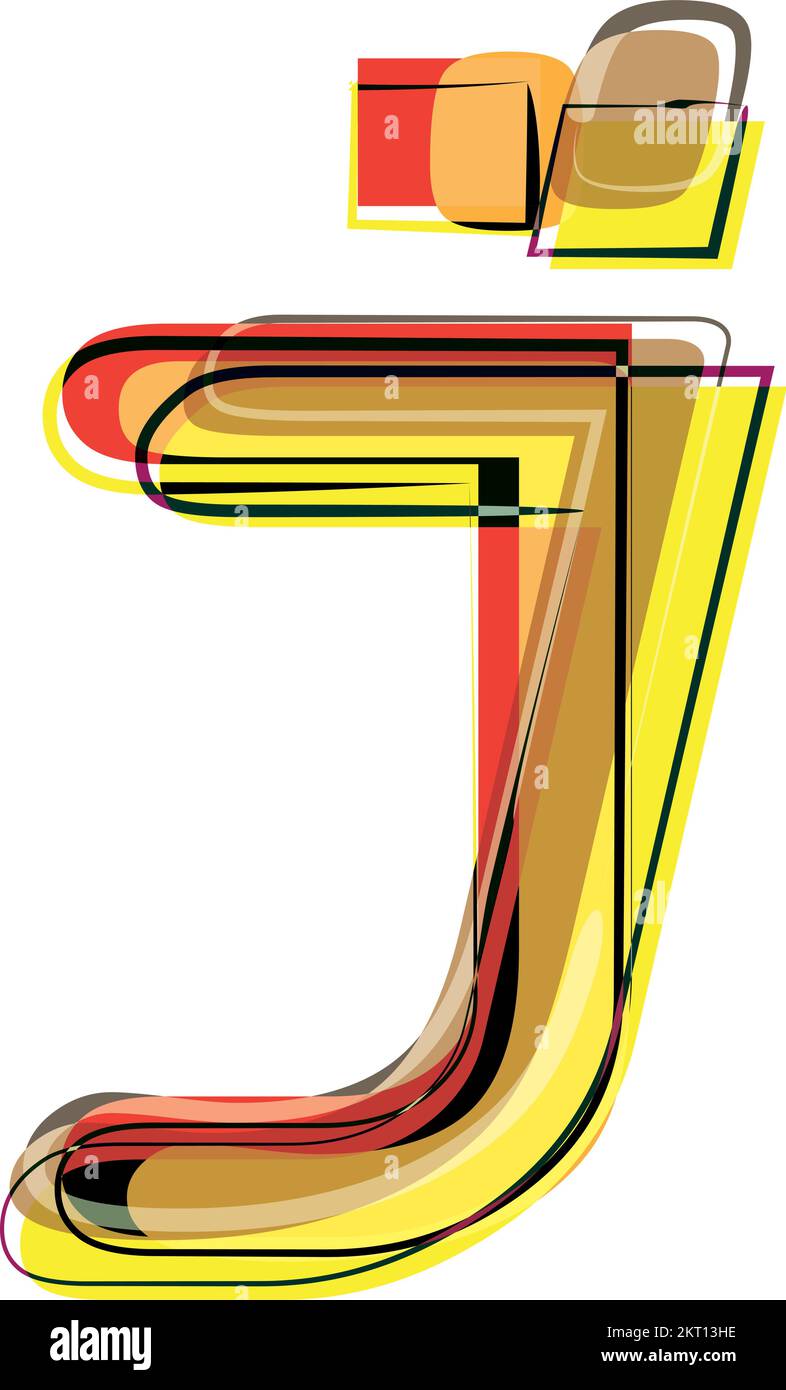 Colorful letter j hi-res stock photography and images - Alamy