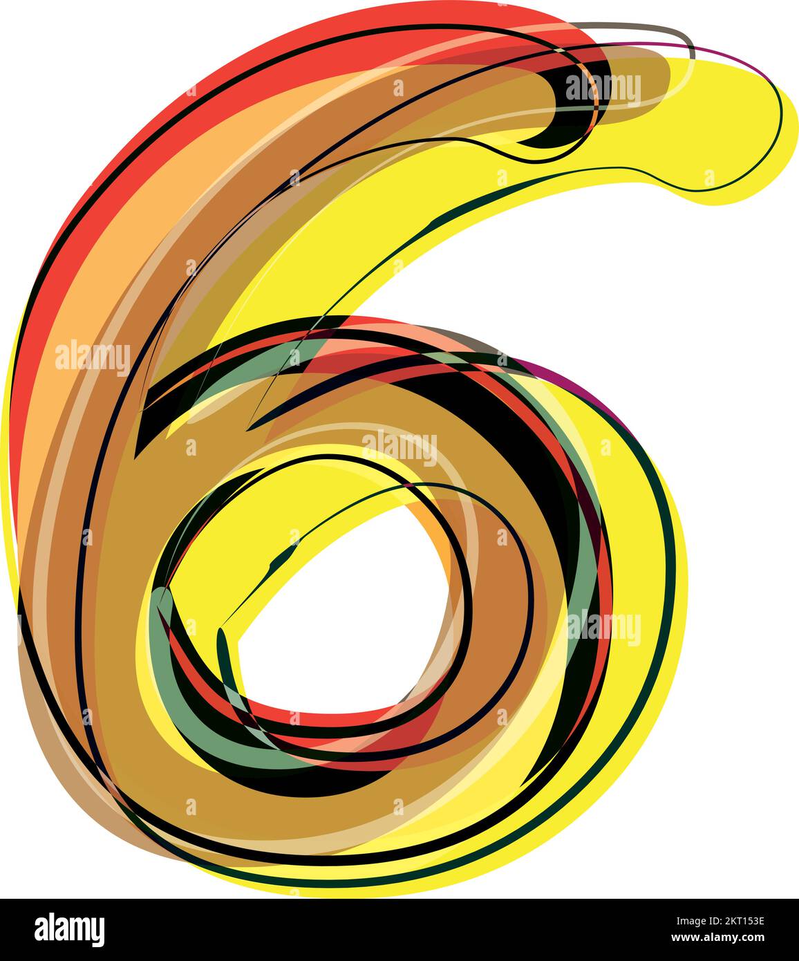 Abstract Colorful Number 6 Vector Illustration Stock Vector Image Art Abstract Colorful Number 6 Vector Illustration Stock Vector Image Art