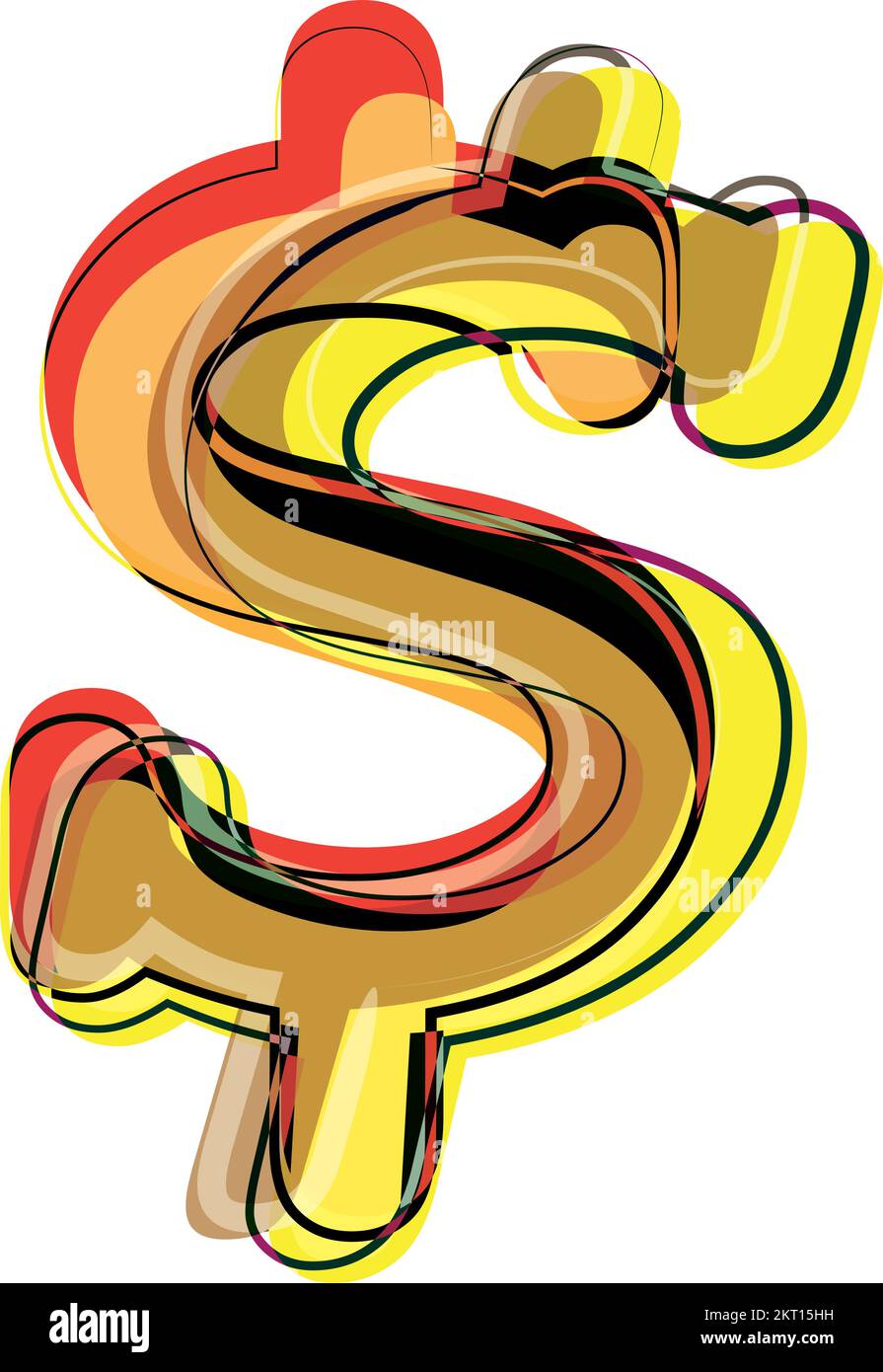 Abstract dollar bill sign Stock Vector Images - Alamy