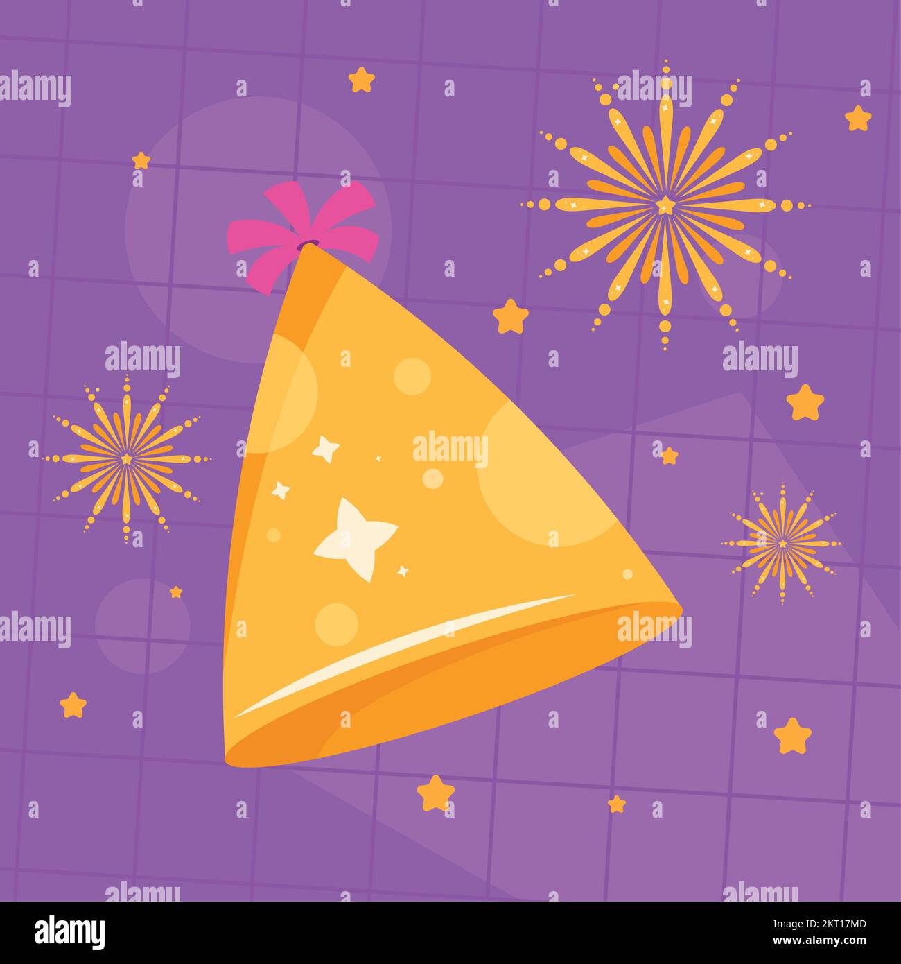 celebration hat and fireworks icons Stock Vector Image & Art - Alamy