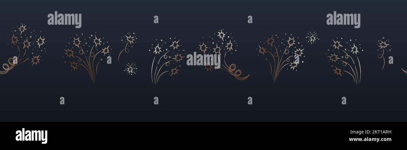 Fun hand drawn doodle fireworks, seamless pattern, great for textiles ...