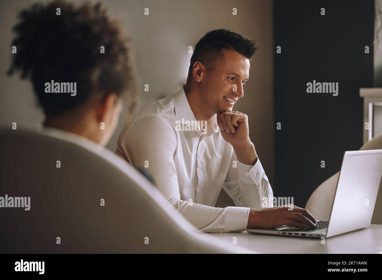 Business focused looking at camera hi-res stock photography and images ...