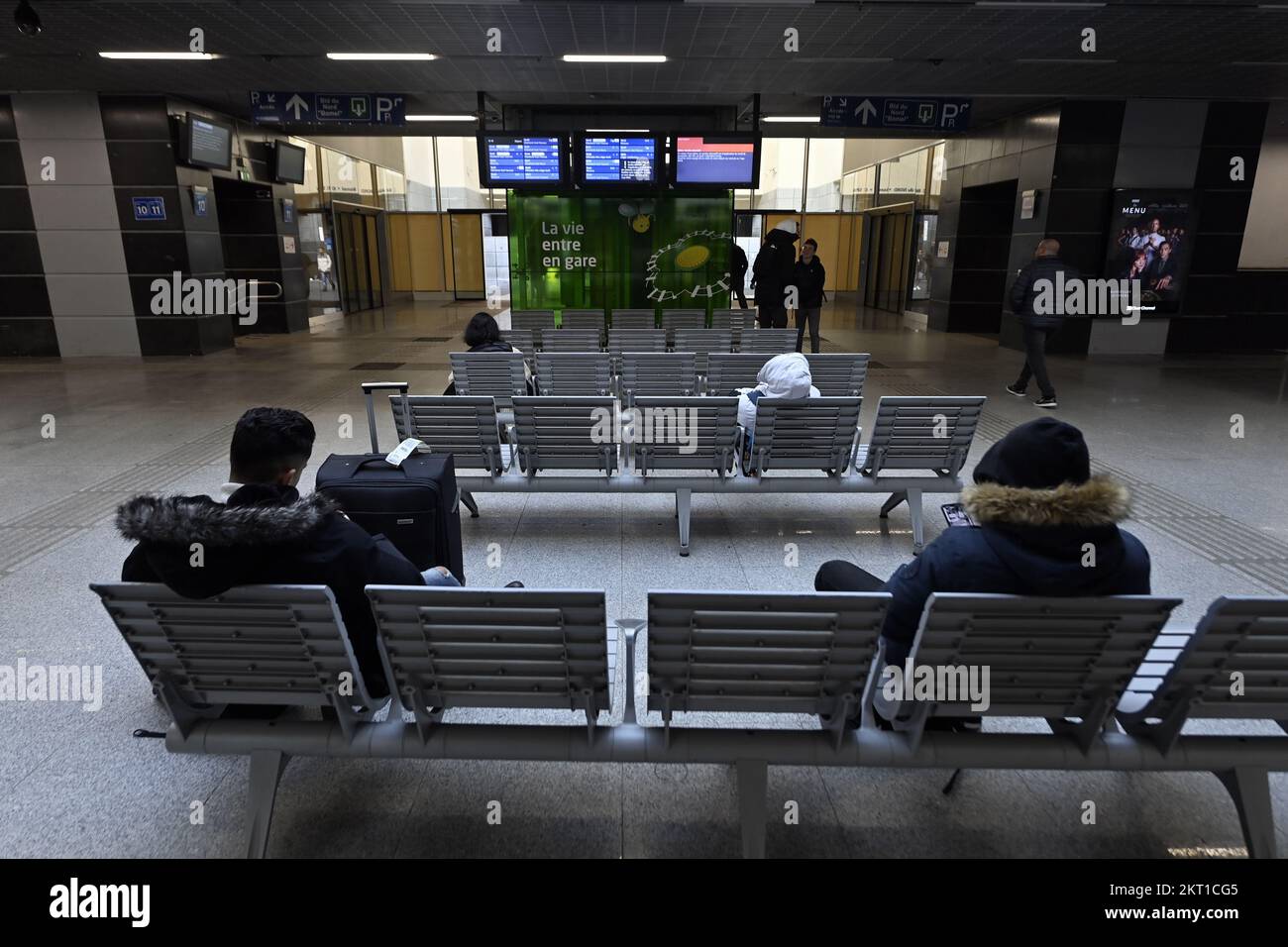 Illustration picture shows a strike of the Belgian railway network, the ...