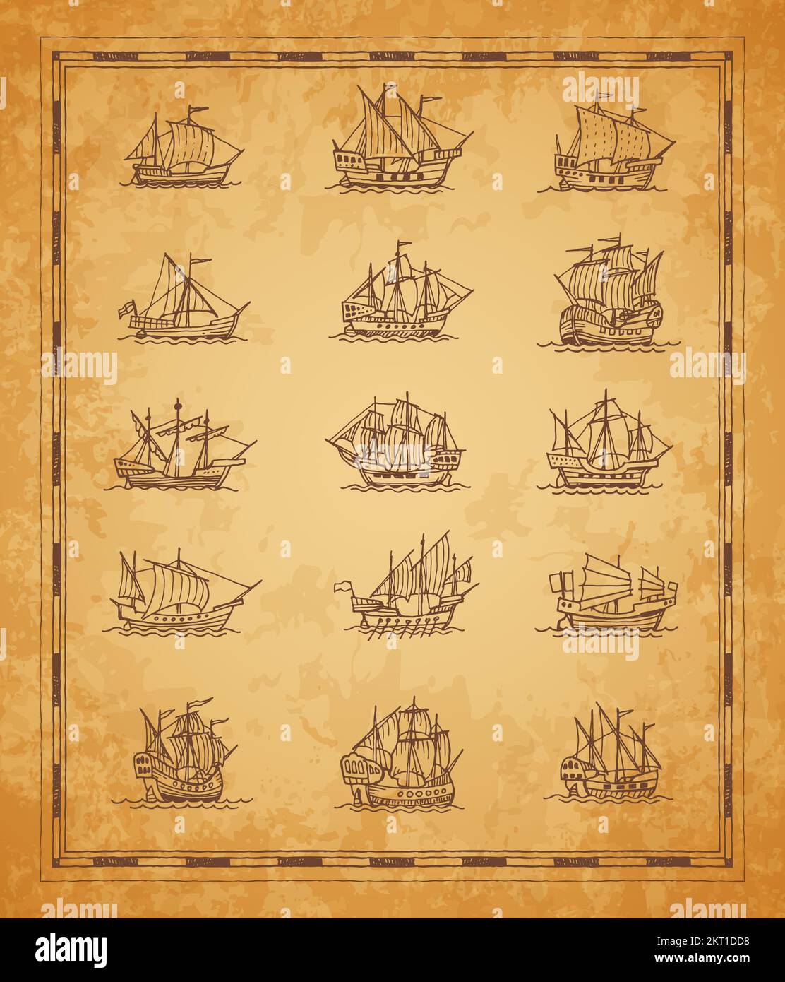 Ancient map Stock Vector Images - Alamy