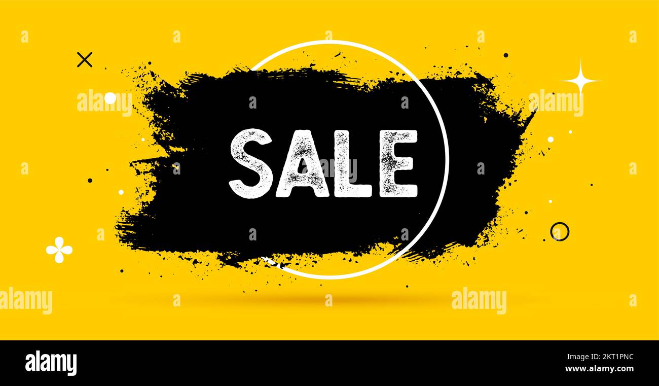 Sale, discount. Banner with text Sale for emotion, motivation ...
