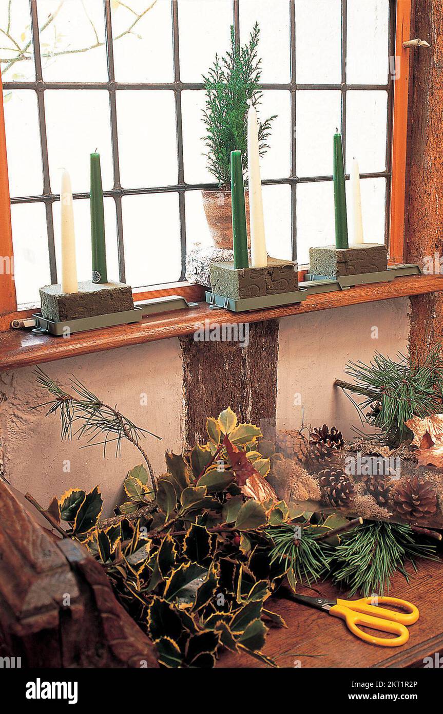 A selection of materials for the Window Lights Tree Stock Photo - Alamy