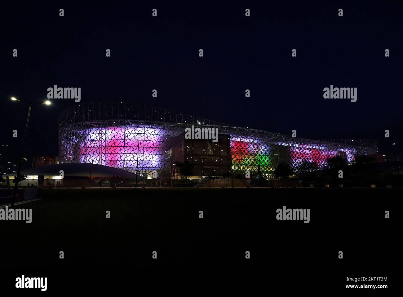 A general view of the stadium ahead of the FIFA World Cup Group B match ...