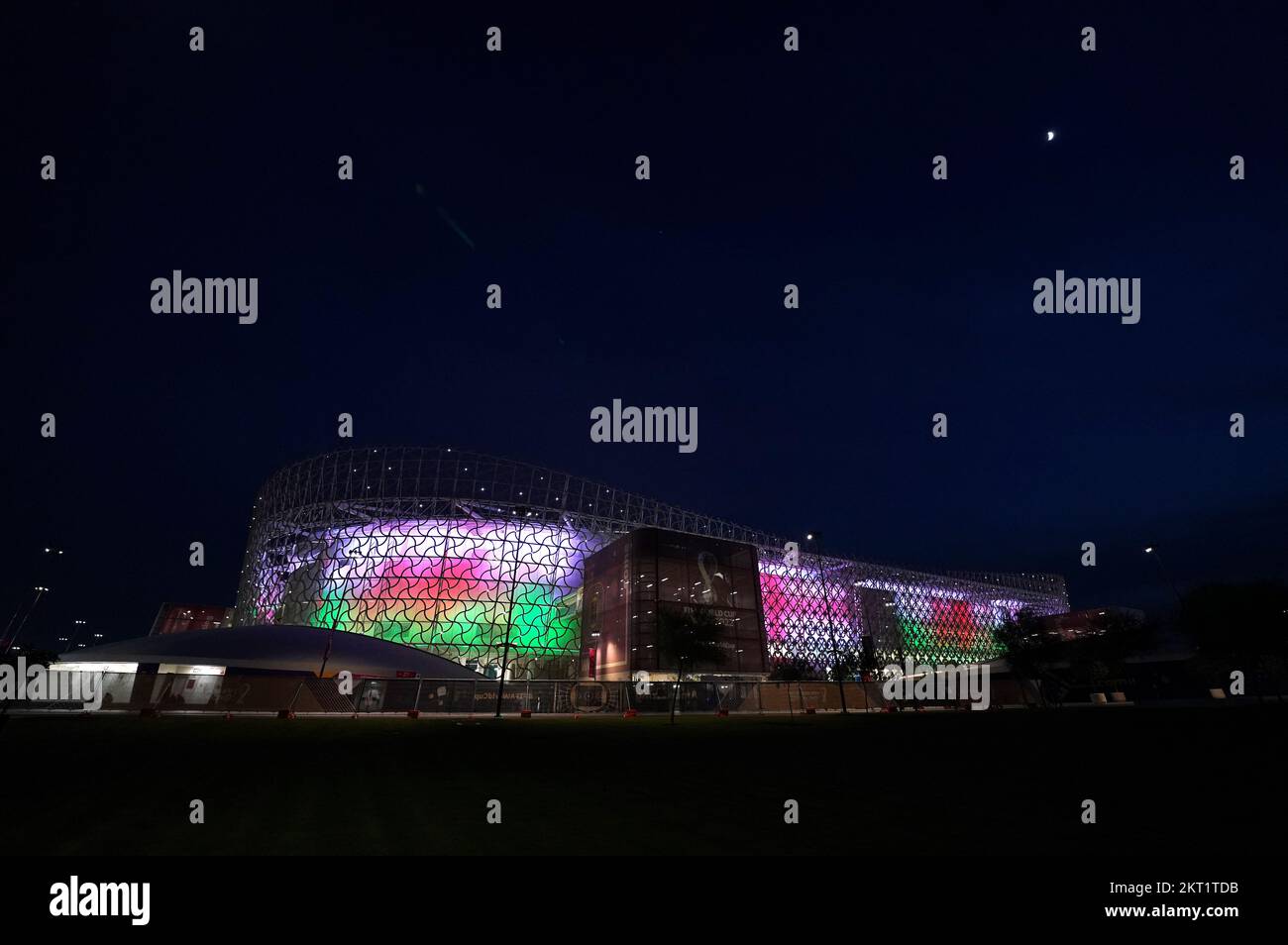 A general view of the stadium ahead of the FIFA World Cup Group B match ...