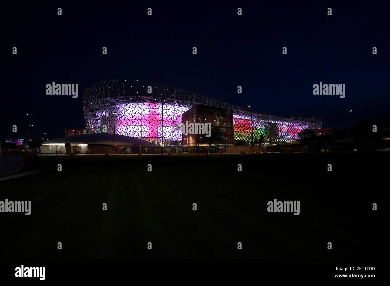A general view of the stadium ahead of the FIFA World Cup Group B match ...