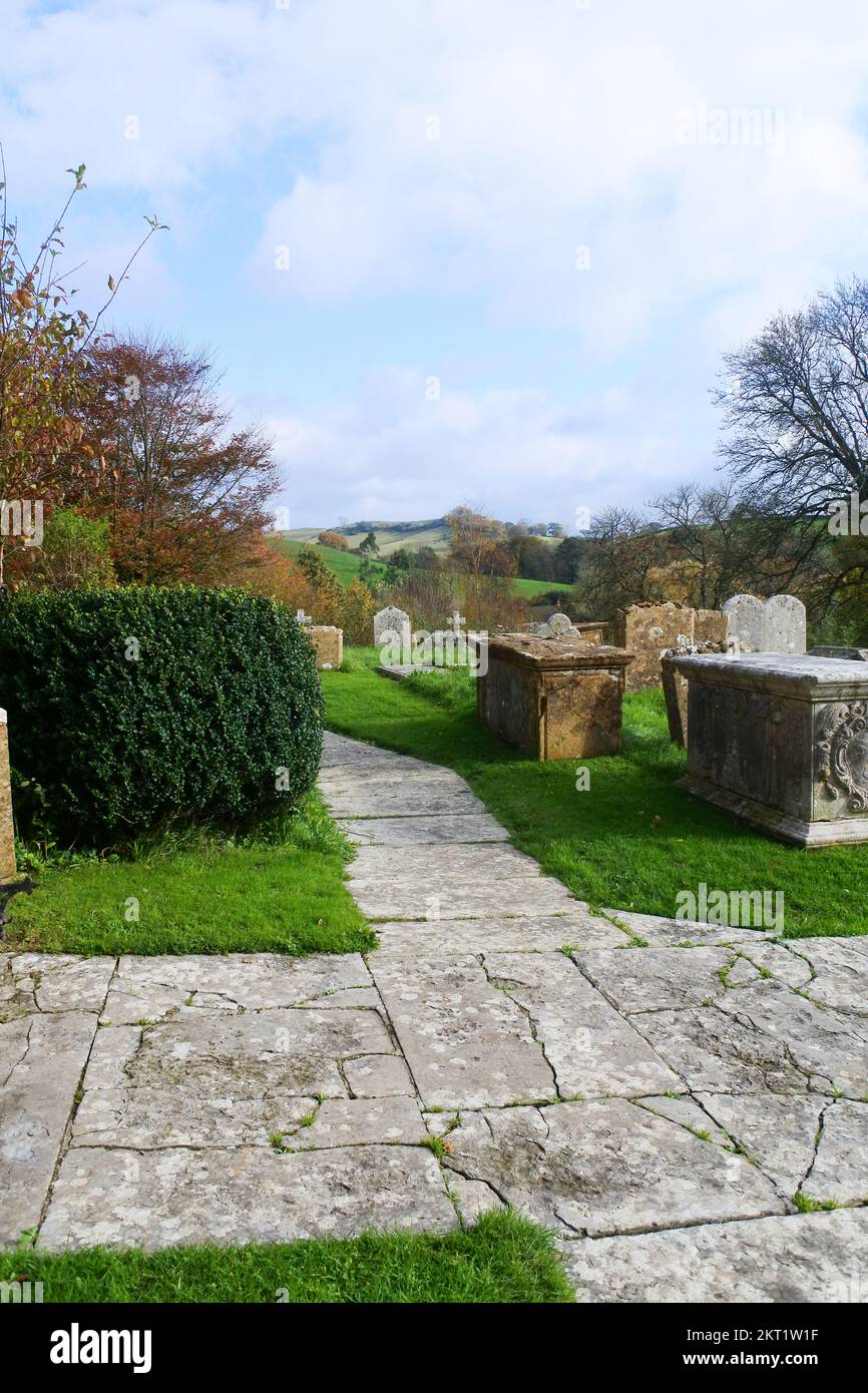 The churchyard at Netherbury parish church, Dorset, UK - John Gollop ...