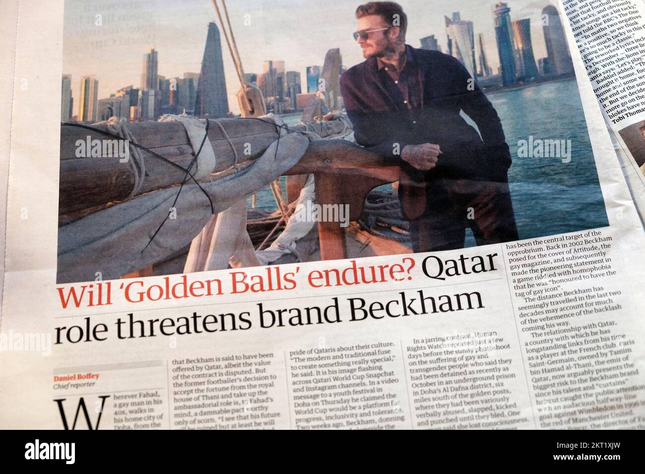 'Will 'Golden Balls' endure? Qatar role threatens brand Beckham ...