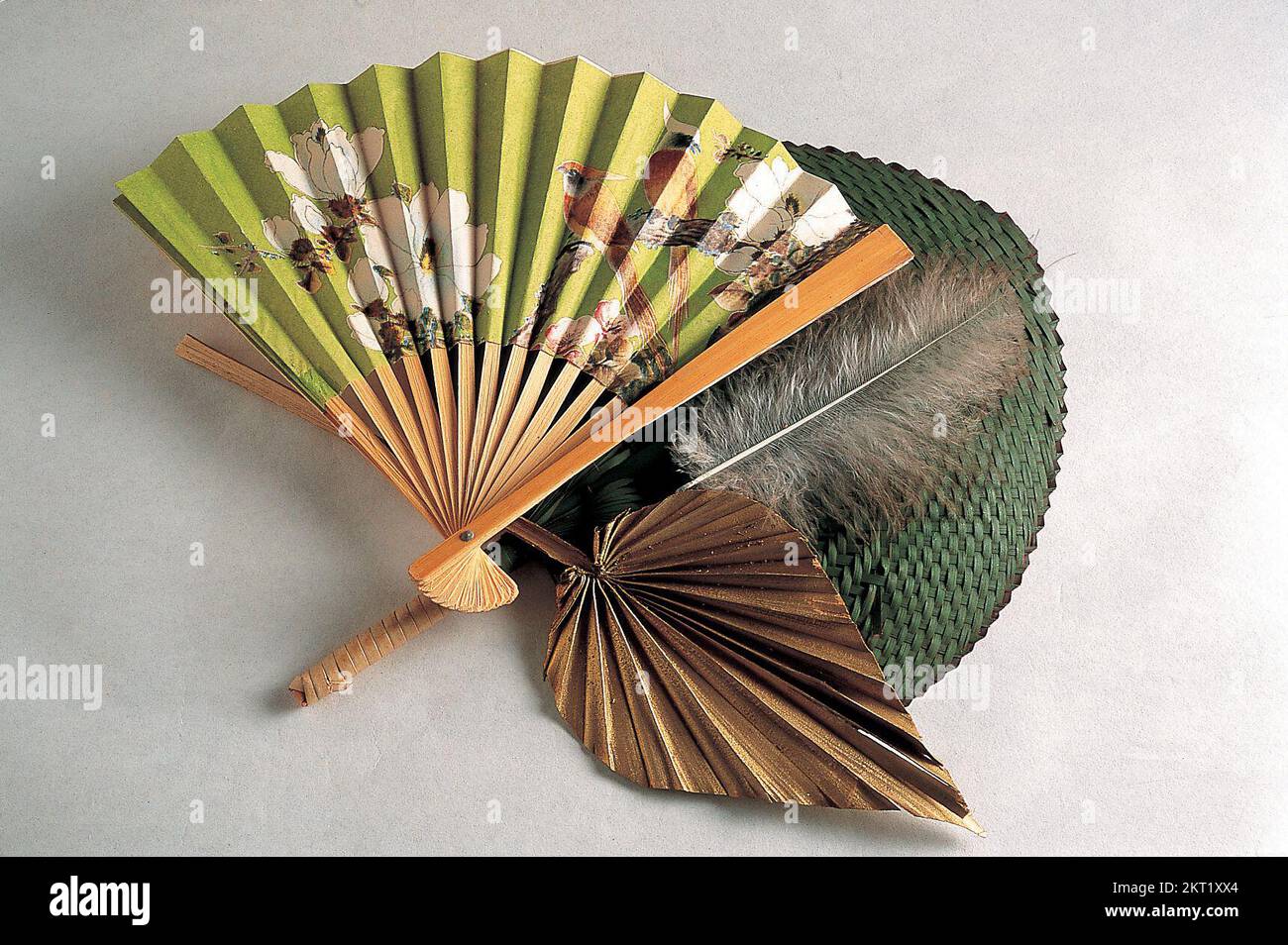 Decorative green fans Stock Photo - Alamy