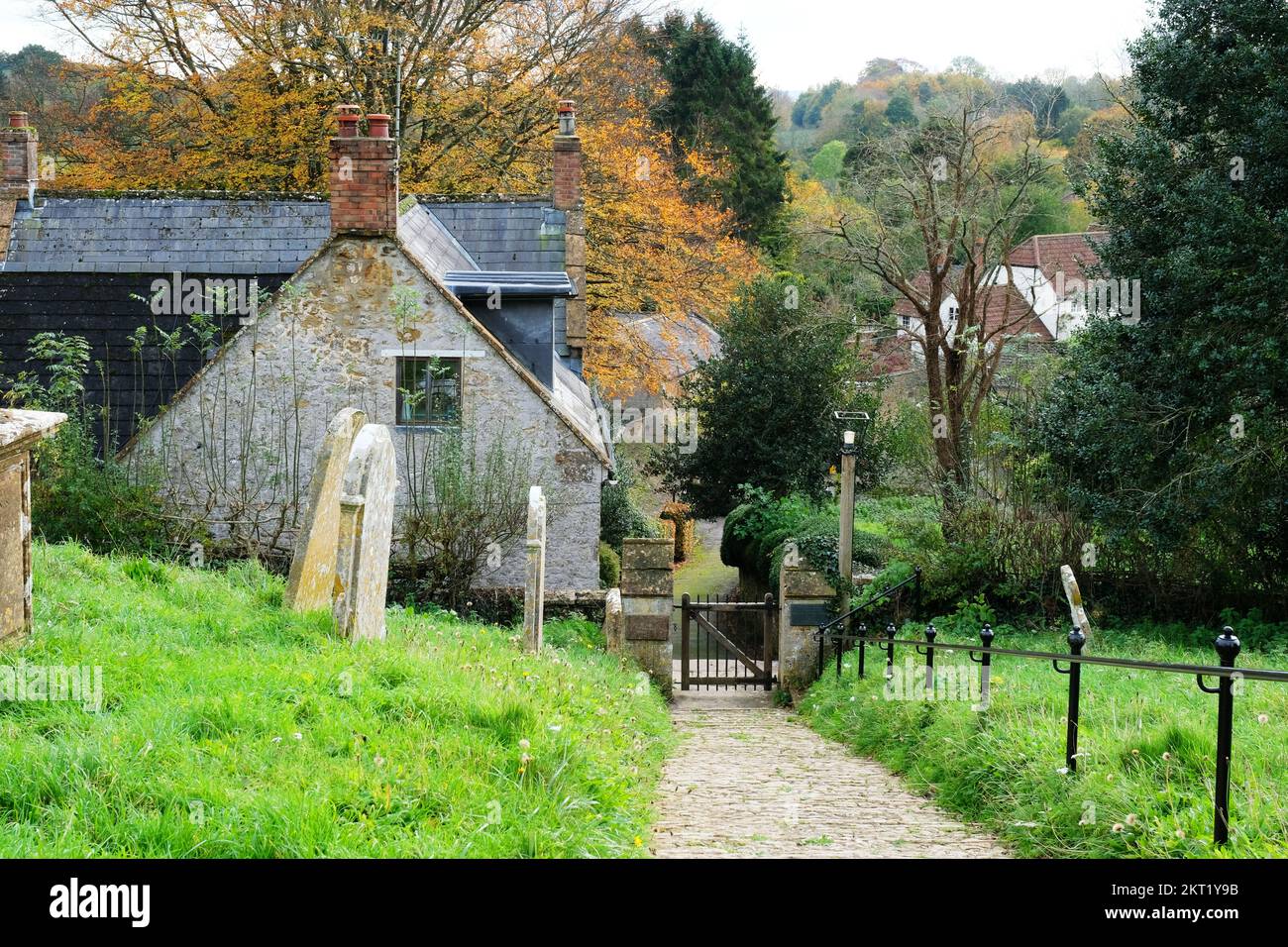 The churchyard at Netherbury parish church, Dorset, UK - John Gollop ...