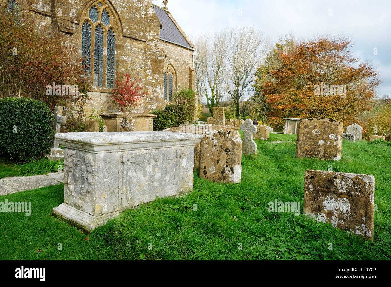 The churchyard at Netherbury parish church, Dorset, UK - John Gollop ...