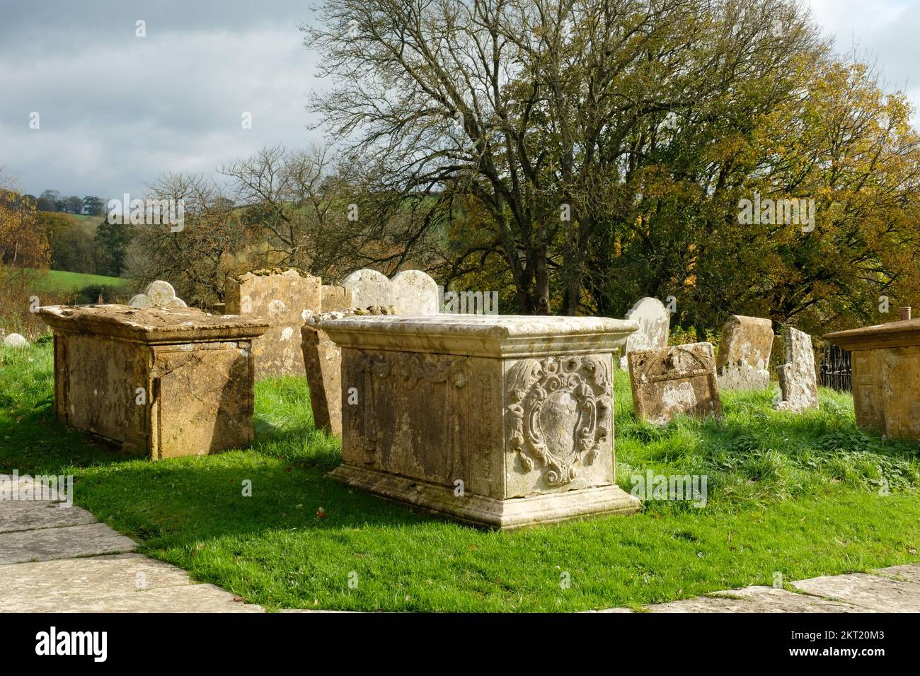 The churchyard at Netherbury parish church, Dorset, UK - John Gollop ...