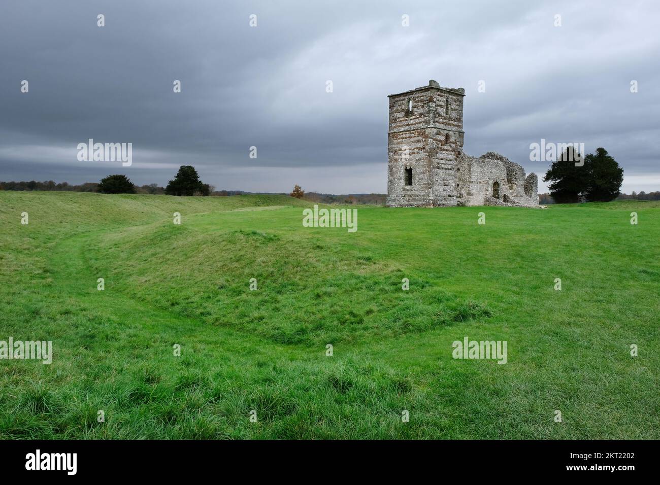 Knowlton, a medieval church built within a prehistoric henge, Dorset ...