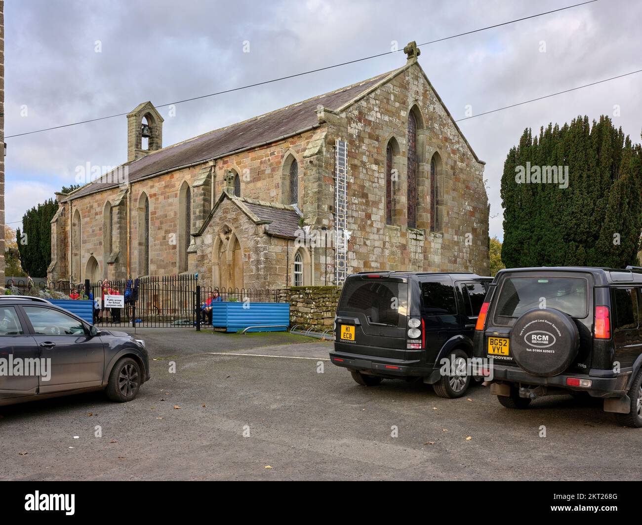 With its single bell tower, the parish church of St Mary & St Lawrence ...