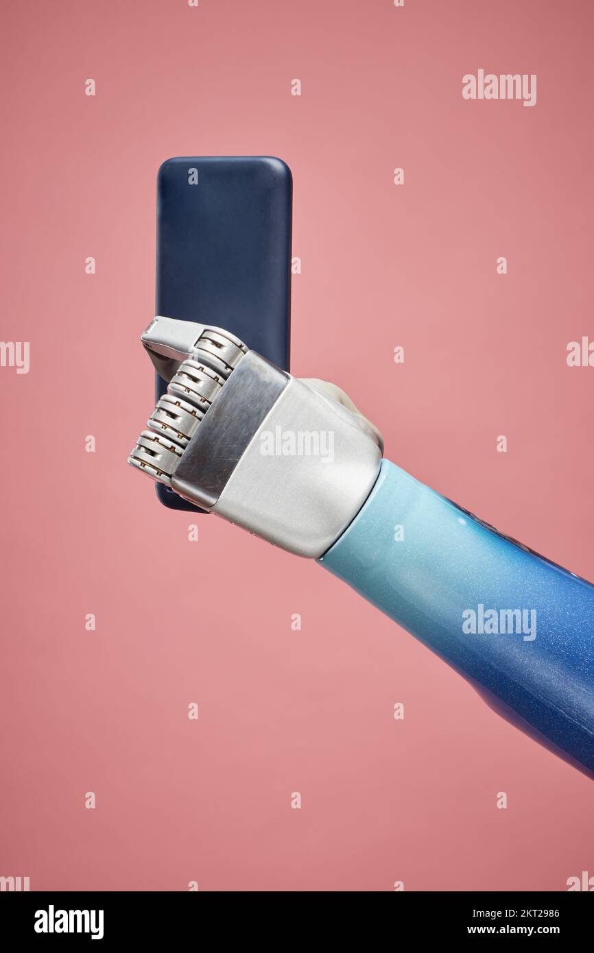 Hand robot taking coffee hi-res stock photography and images - Alamy