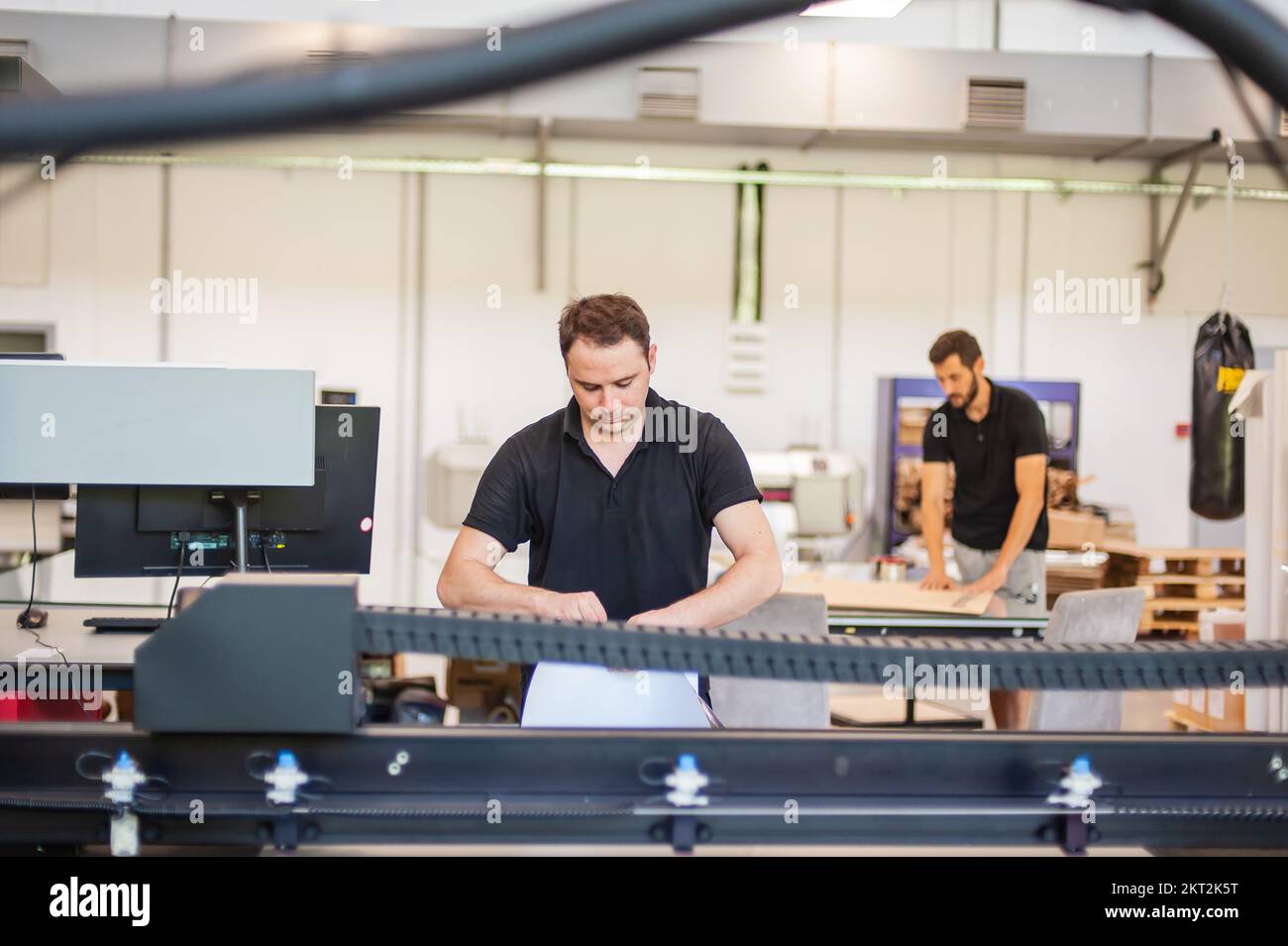 Professional workers graphic technicians operators work in a printing ... Professional workers graphic technicians operators work in a printing ...