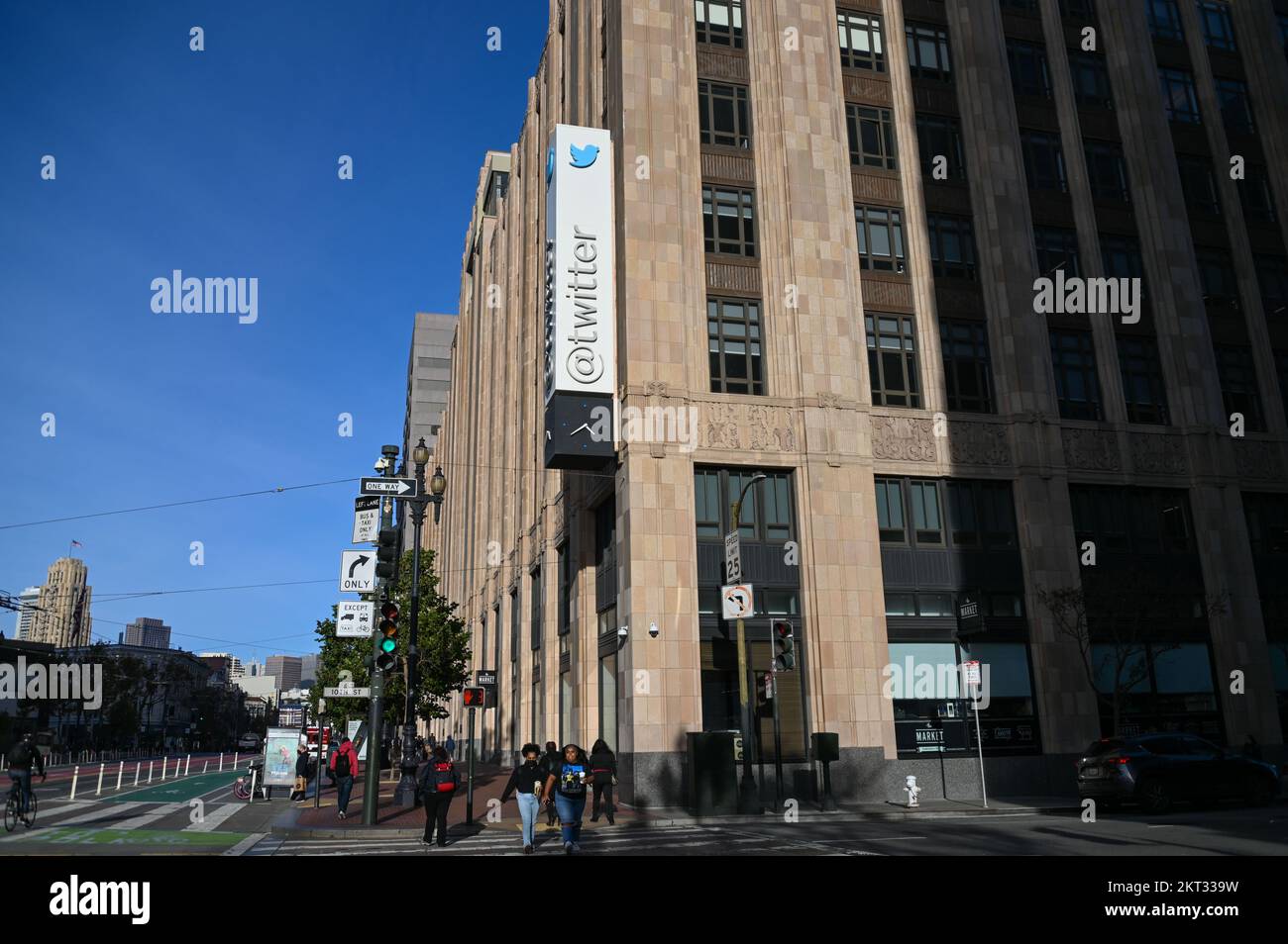 General overall view of the Twitter HQ offices on Wednesday, Oct. 26 ...
