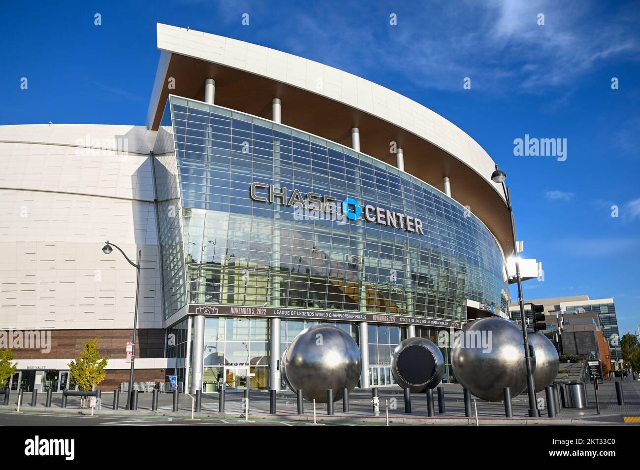General overall view of the Chase Center on Wednesday, Oct. 26, 2022 ...