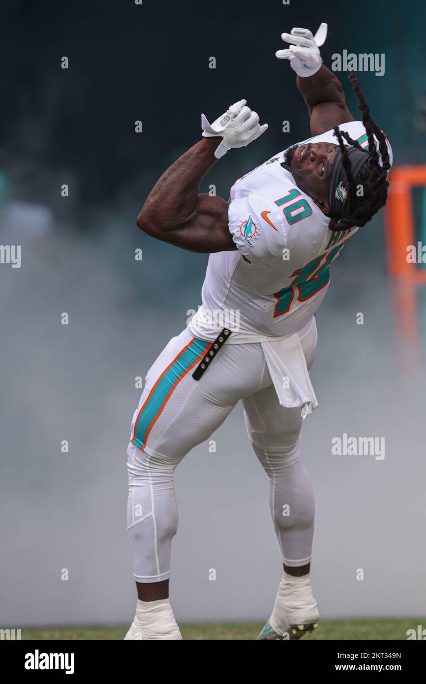 Miami. FL USA; Miami Dolphins wide receiver Tyreek Hill (10) enters ...