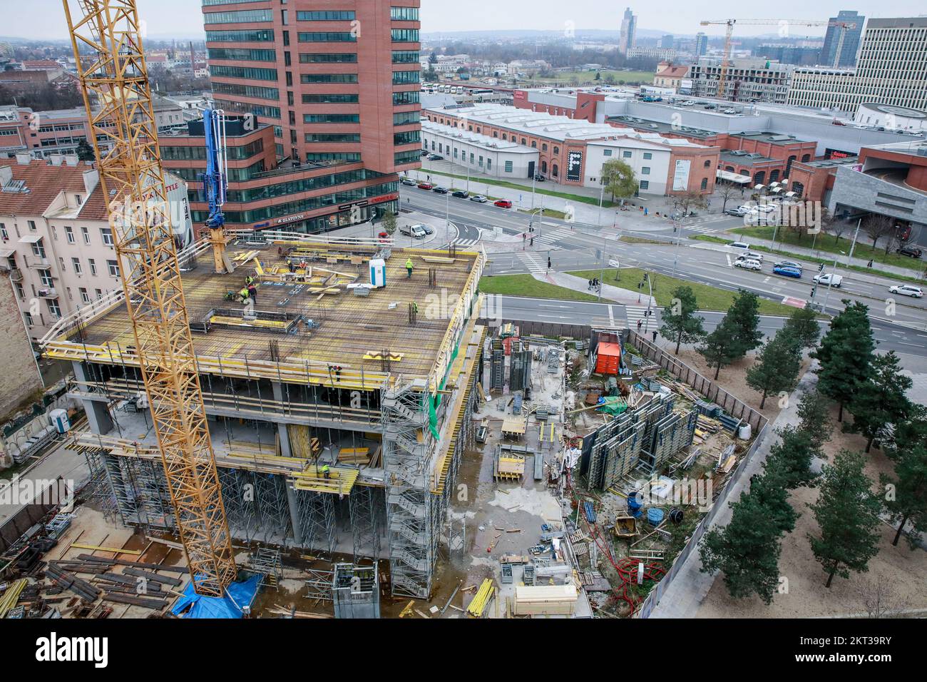 Brno, Czech Republic. 29th Nov, 2022. Developer CTP is building a 60 ...
