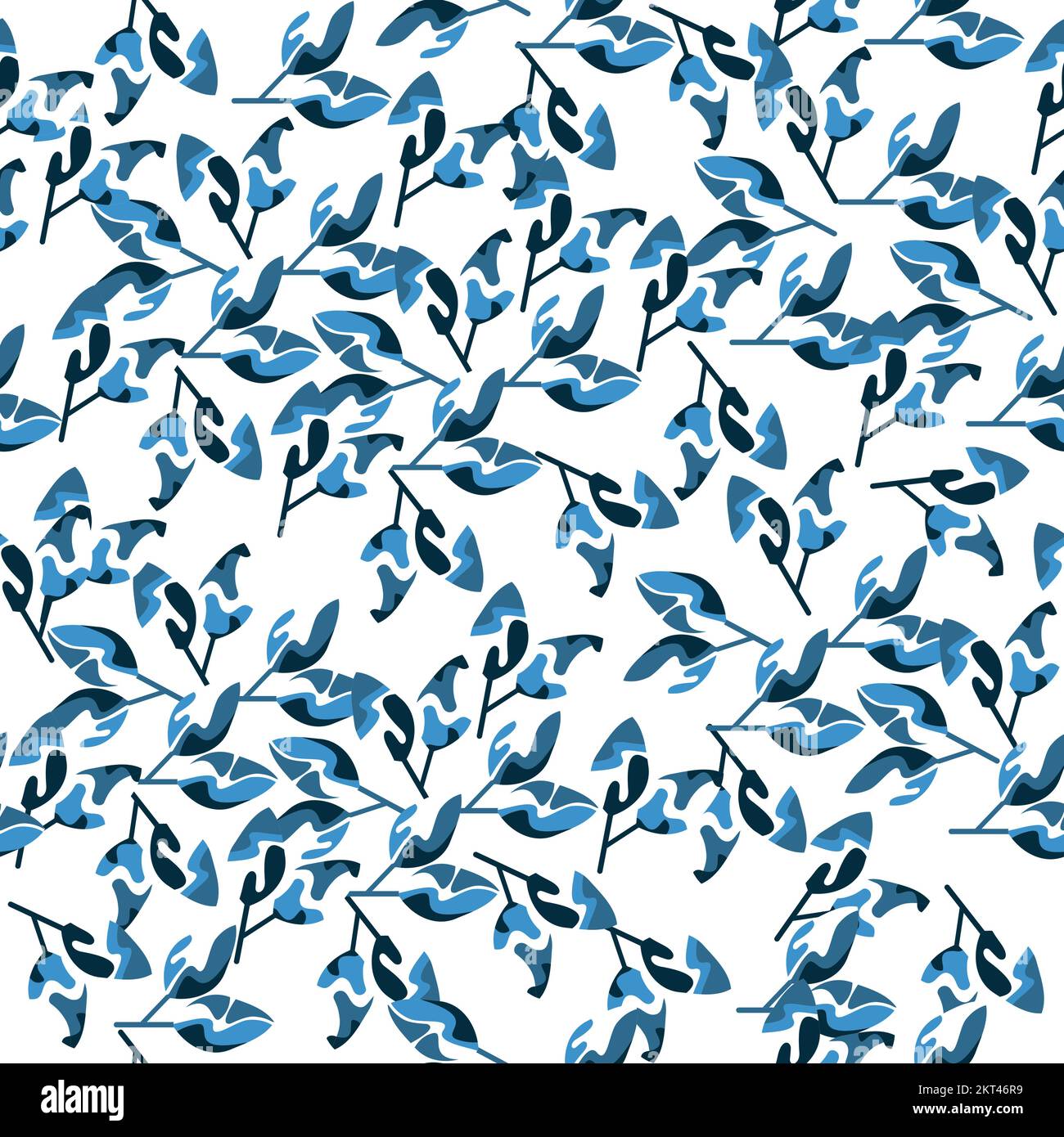 Modern floral vector seamless pattern. Background isolated. Digital ...