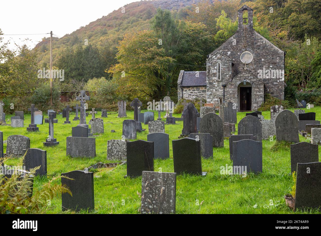 St Catherine's Church, Arthog, North wales Stock Photo - Alamy