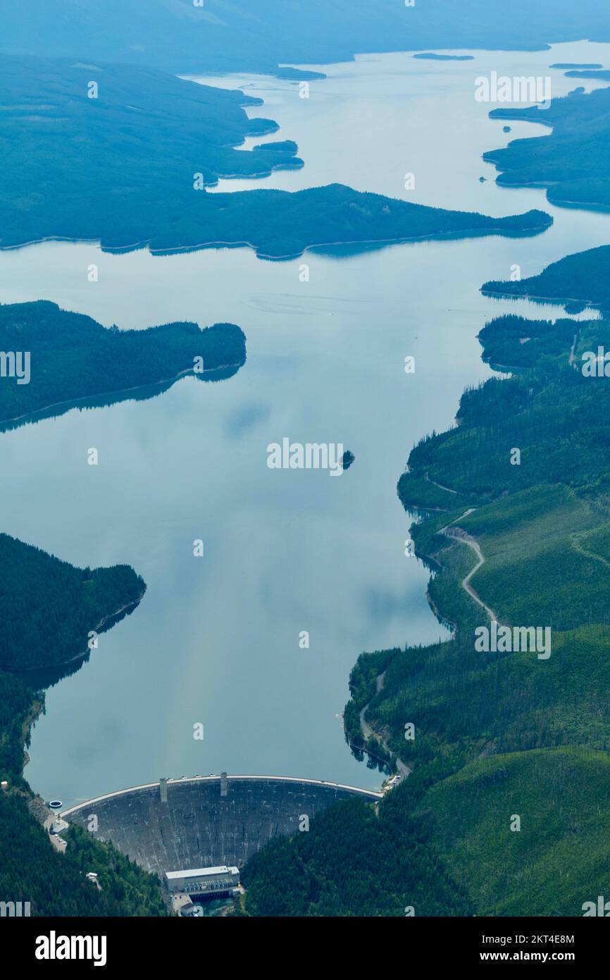 Aerial flight over reservoir large hi-res stock photography and images ...