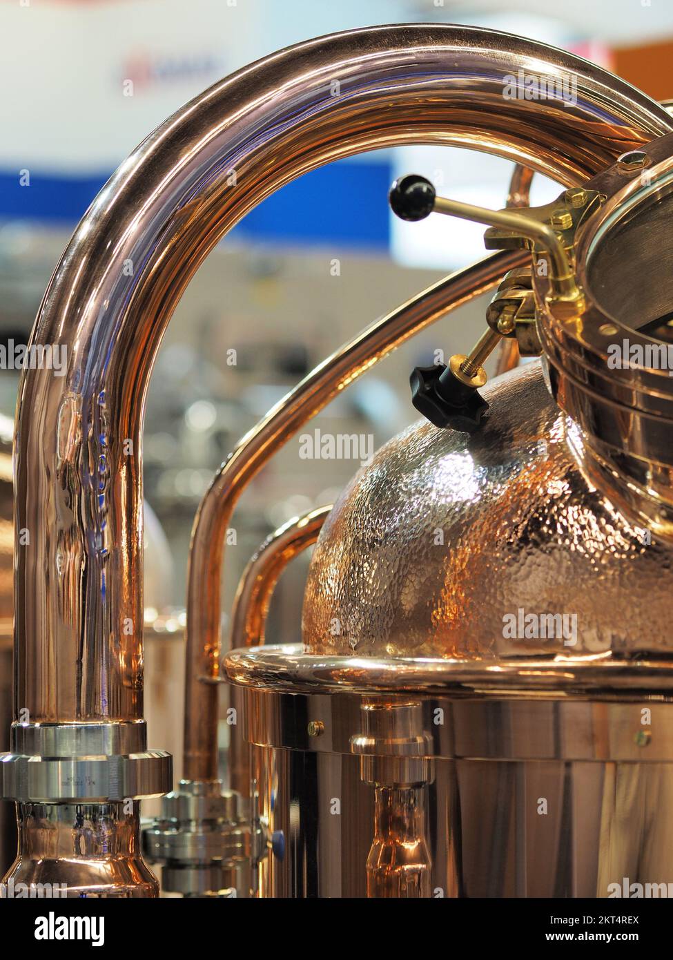Copper and brass complex distillation arrangement with inspection ...