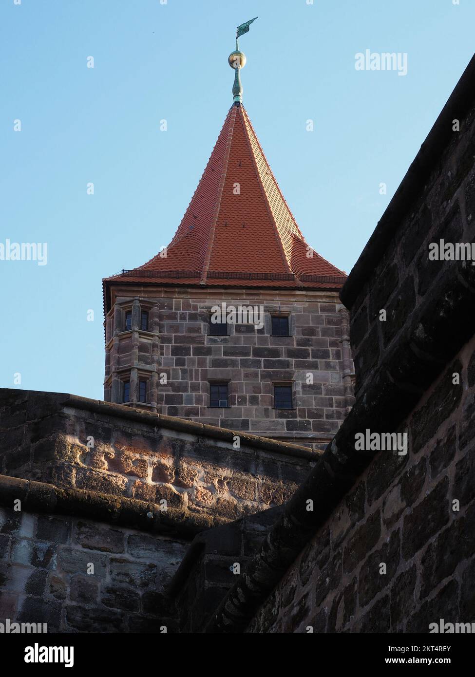 Historic tower of the historic castle in Nuremberg Stock Photo - Alamy