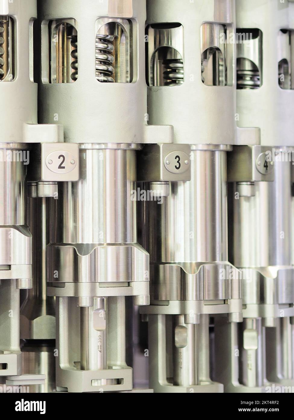 Spring loaded industrial stainless steel bottle filling interface ...