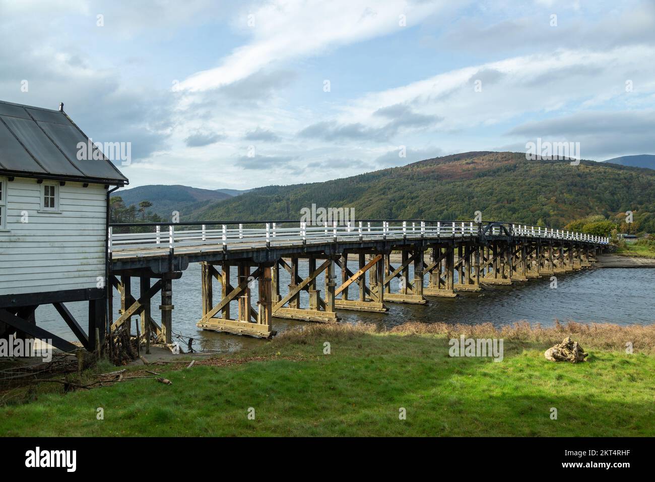 Penmaenpool toll bridge is a wooden toll bridge built in 1879 to ...