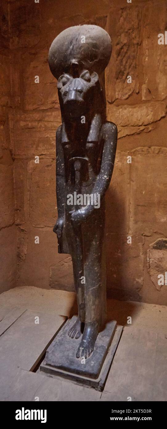 The Temple of Ptah, Home to the Mysterious Sekhmet Statue Stock Photo ...