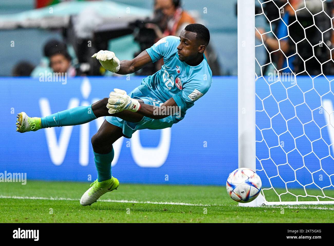 AL KHOR, QATAR - NOVEMBER 29: Meshaal Barsham of Qatar during the Group ...