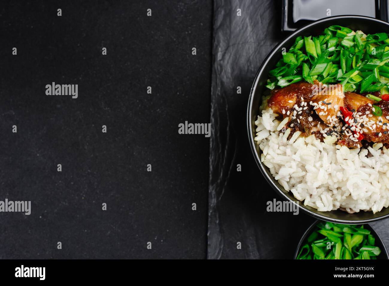 teriyaki chicken rice bowl - asian food style. Asian food. Thai food ...