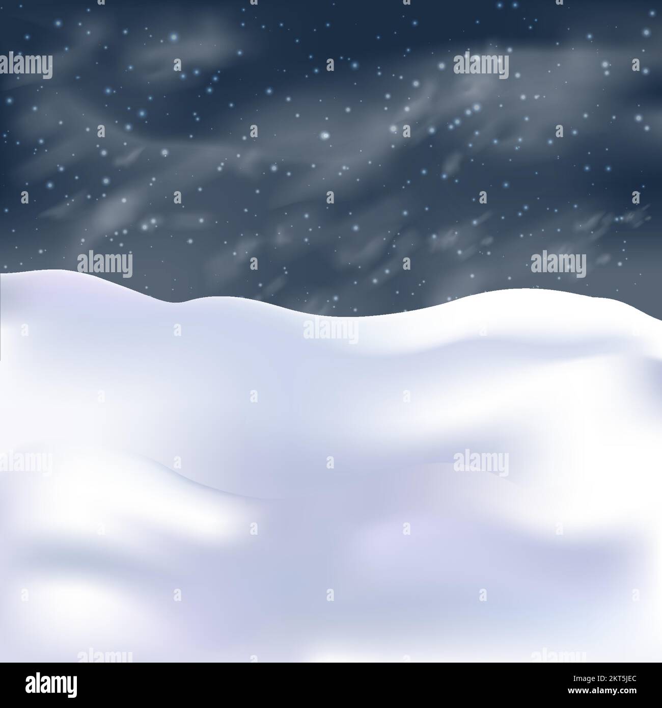 Snowdrifts and snowstorm winter vector background. Snow and wind vector ...