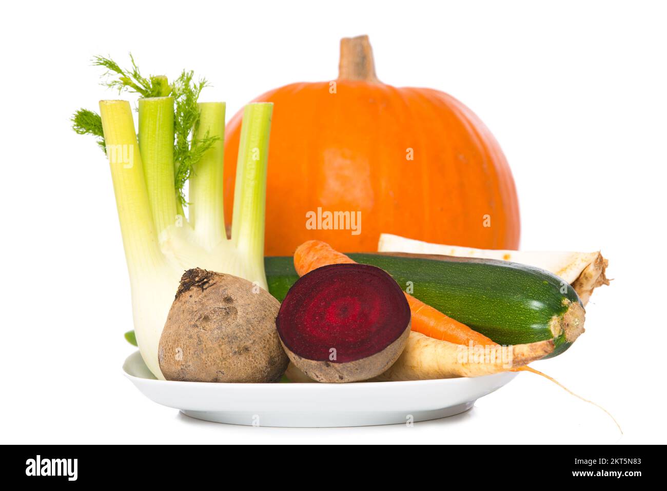 Vegetables isolated on white background Stock Photo - Alamy